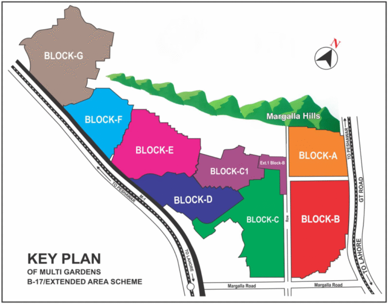 MAPS – B17 Islamabad